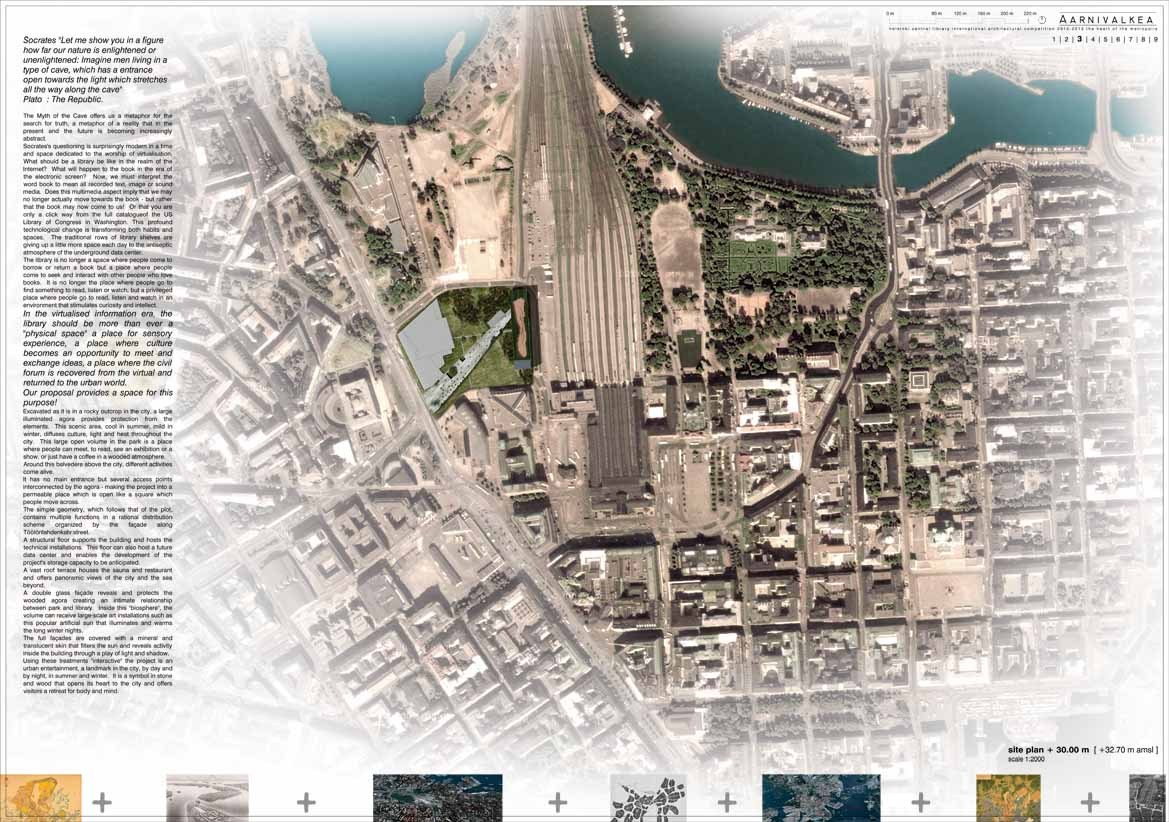 Gallery of Helsinki Central Library Competition Entry / Plan 01 - 7