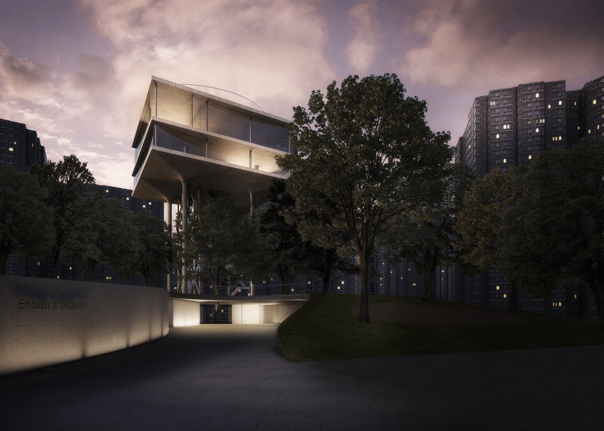 Gallery of Swiss Embassy Competition Entry / Personeni Raffaele Schärer ...