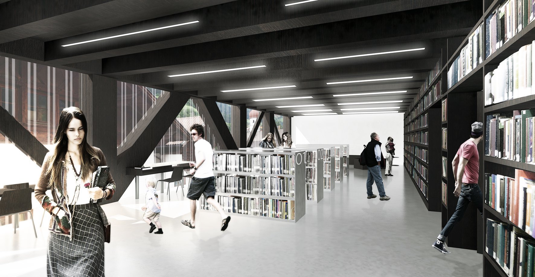 Gallery of St. Martin Library Competition Entry / AZPA - 4