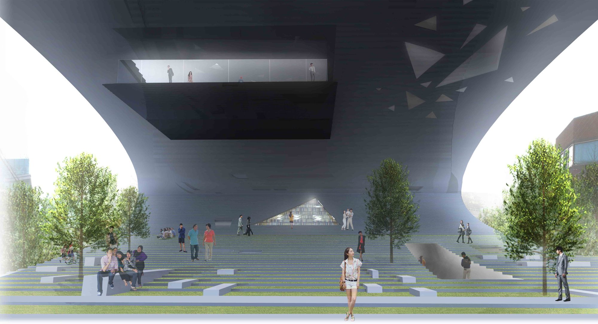 Gallery of Daegu Gosan Public Library Competition Entry / wHY ...