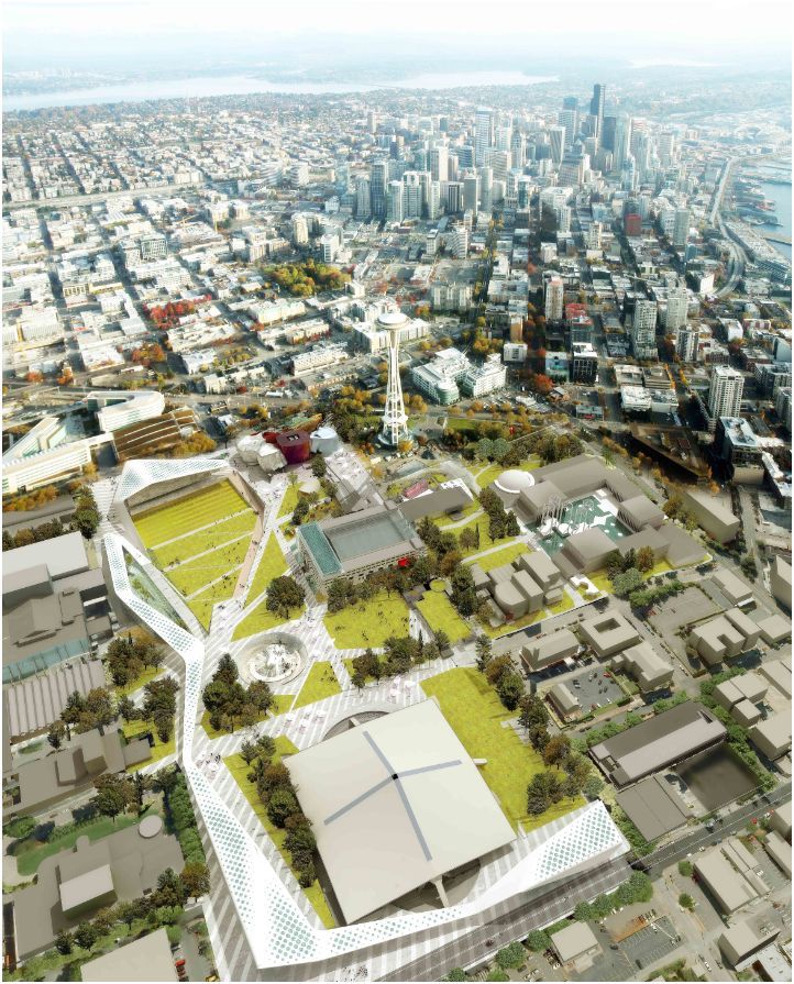 Gallery of Seattle Center HUB (Hybrid Urban Bioscape) Competition Entry ...