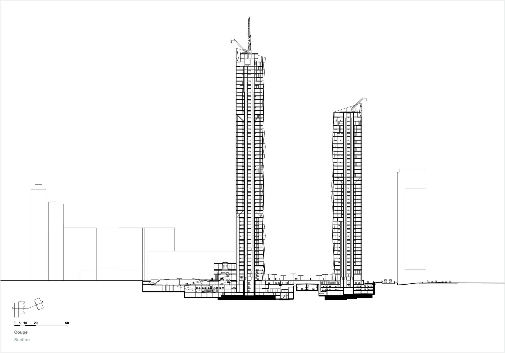 Gallery of DC Towers I + II / Dominique Perrault Architecture - 5