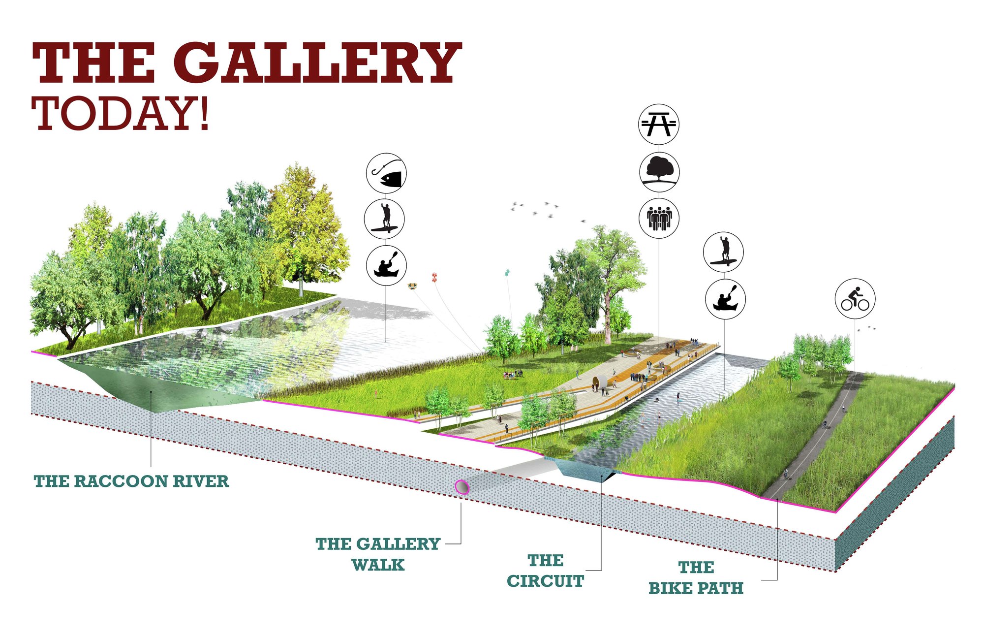 Gallery of Water Works Park / Sasaki Associates - 9