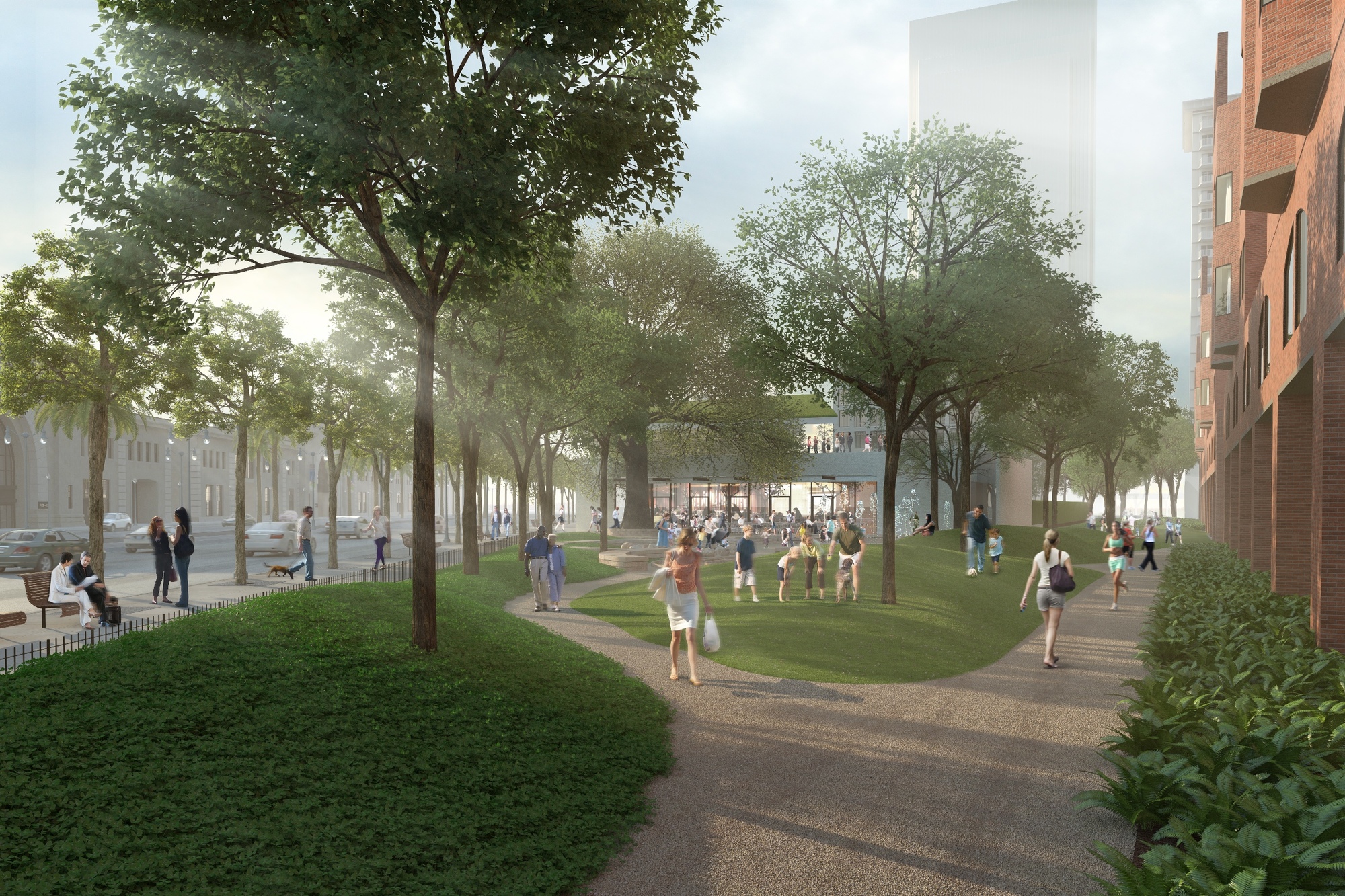 Gallery of 8 Washington Development / SOM Architects + PWP Landscape ...