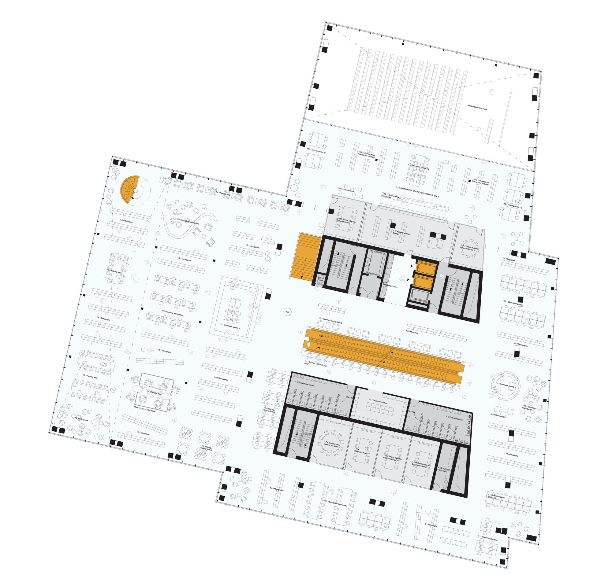 NUK II National Library Proposal / BARCODE Architects | ArchDaily