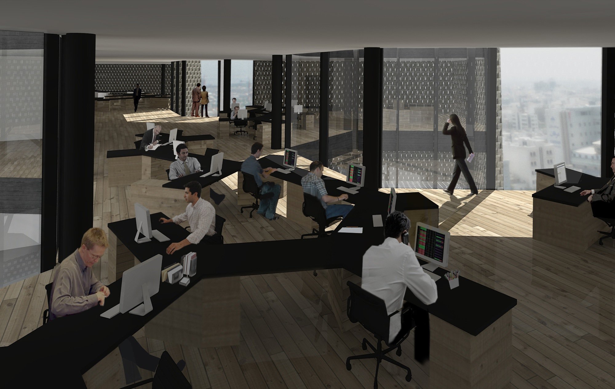 Gallery of Tehran Stock Exchange Competition, 1st Prize: Alejandro ...