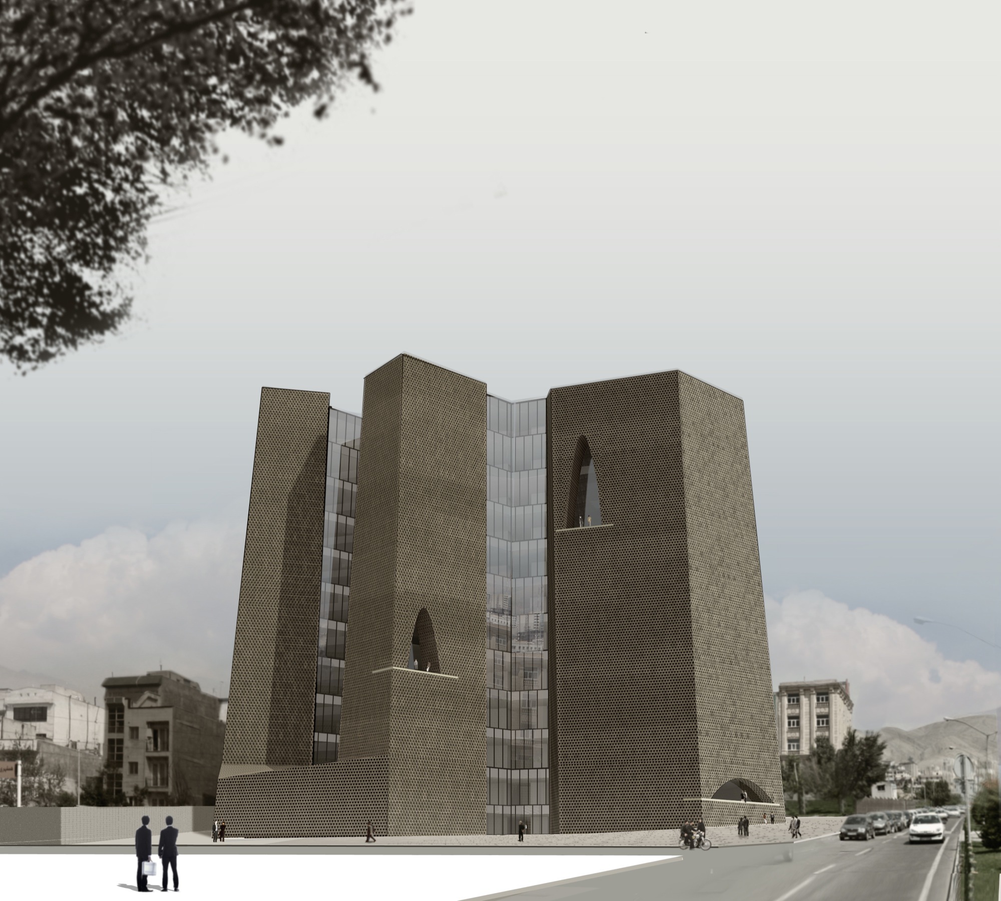 Gallery of Tehran Stock Exchange Competition, 1st Prize: Alejandro ...