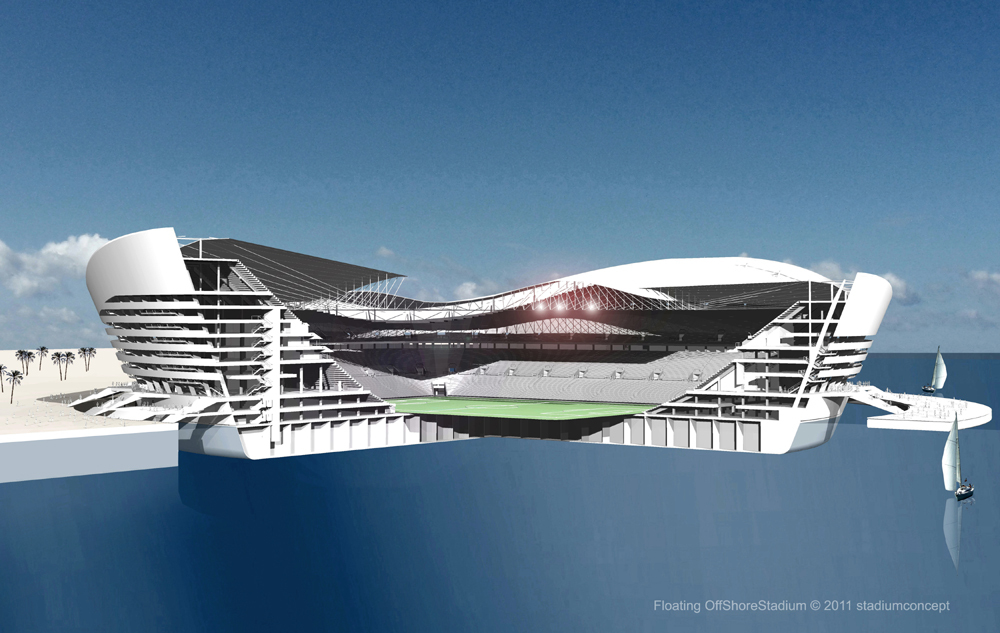 Gallery of Floating OffShore Stadium / stadiumconcept - 3