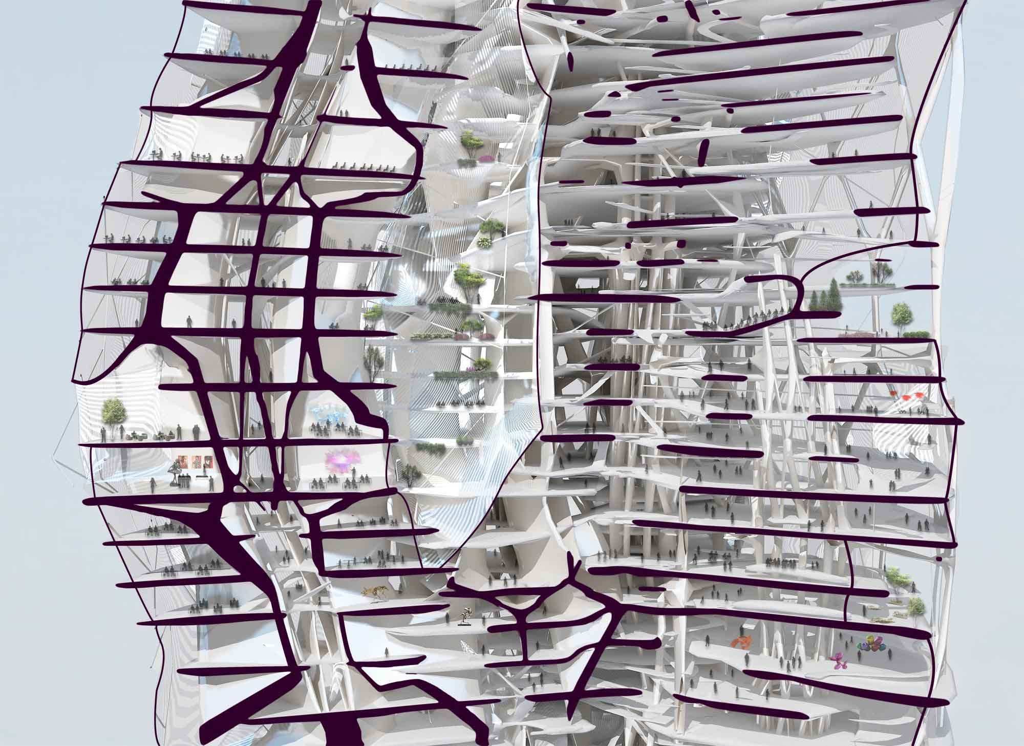 Gallery of 'Vertical Ground' Skyscraper Proposal / Code [9] - 13