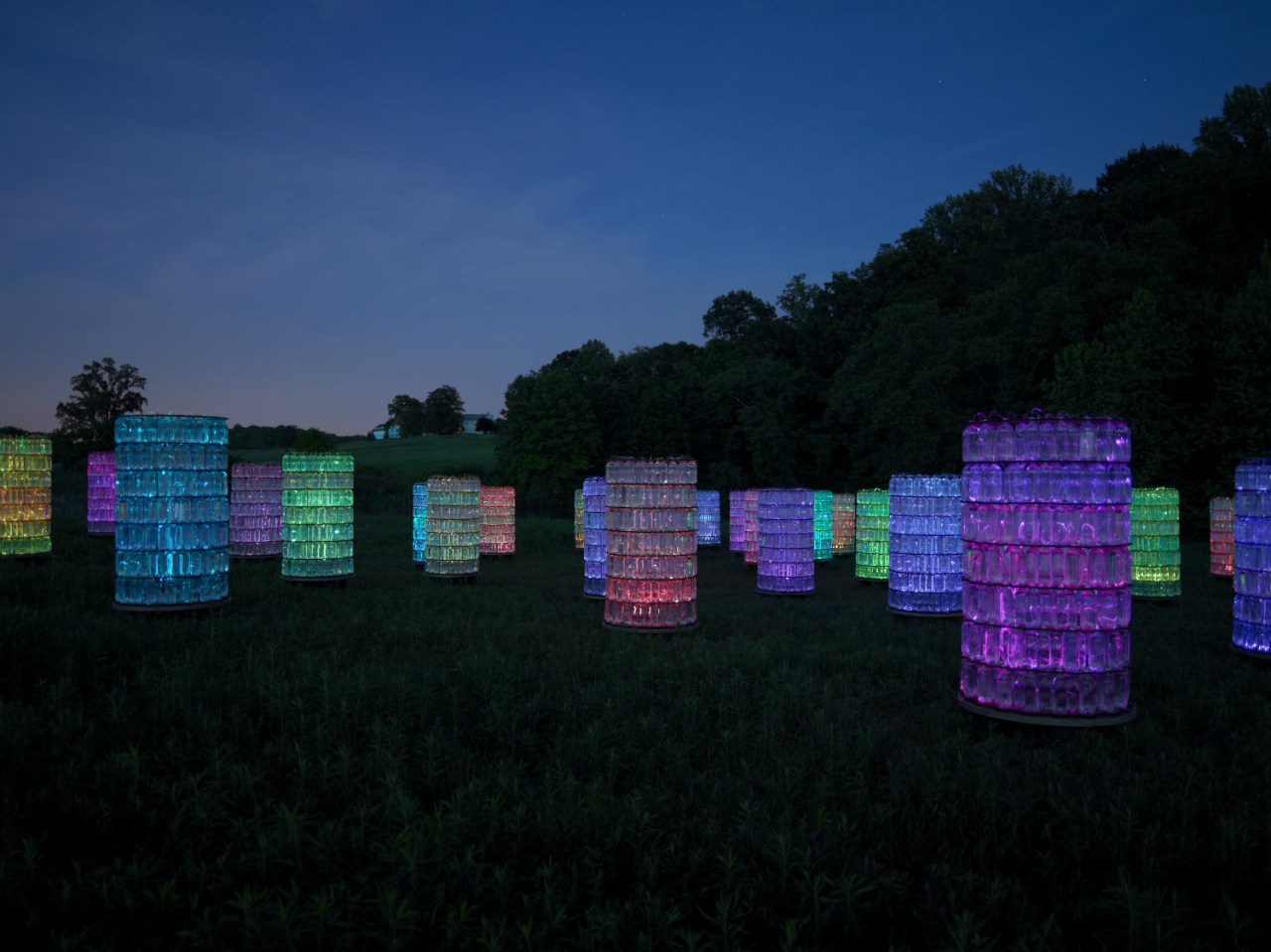 Gallery of Bruce Munro’s stunning LED Installations light up Longwood ...