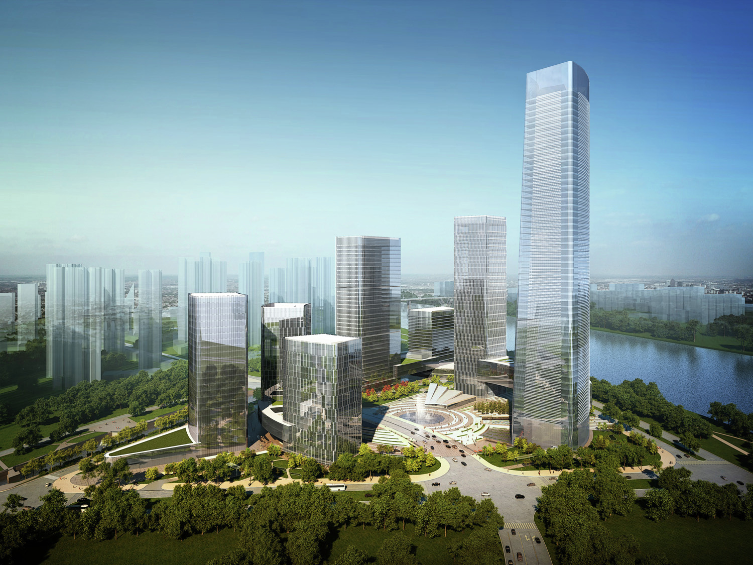 Gallery of Pazhou Masterplan / Goettsch Partners - 4