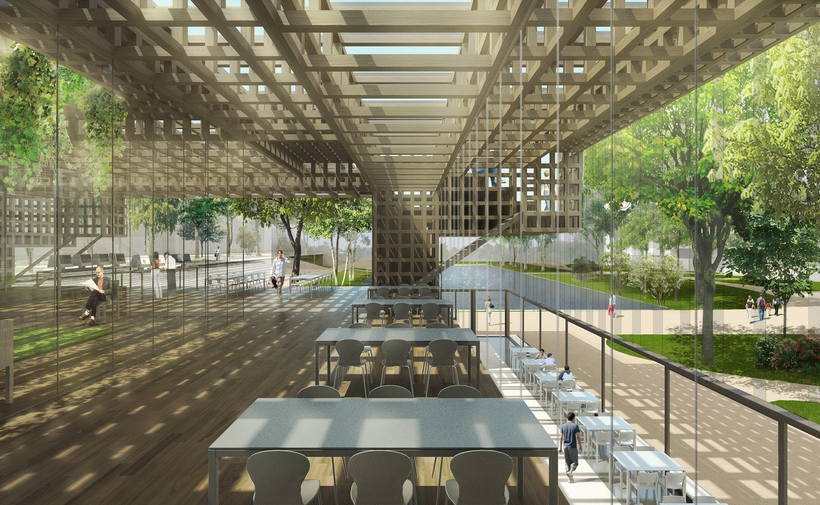 Gallery of The Canopy: Student Pavilion Erasmus University / NEXT ...