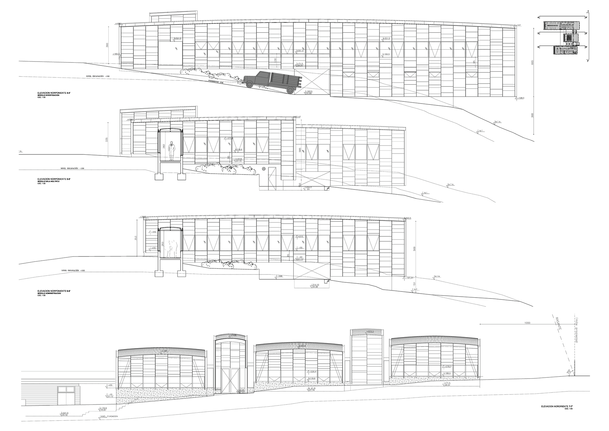 Galería de Estación Costera de Investigaciones Marinas (ECIM) ; Modulo ...