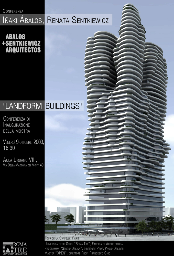 'Landform Buildings' lecture at Roma Tre Universitá | ArchDaily