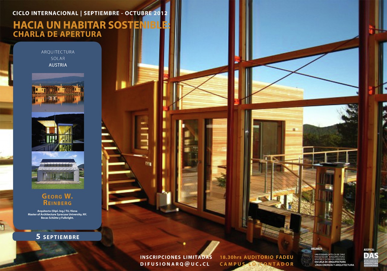 Hacia un Habitar Sostenible: Charla de apertura / Georg W. Reinberg ...