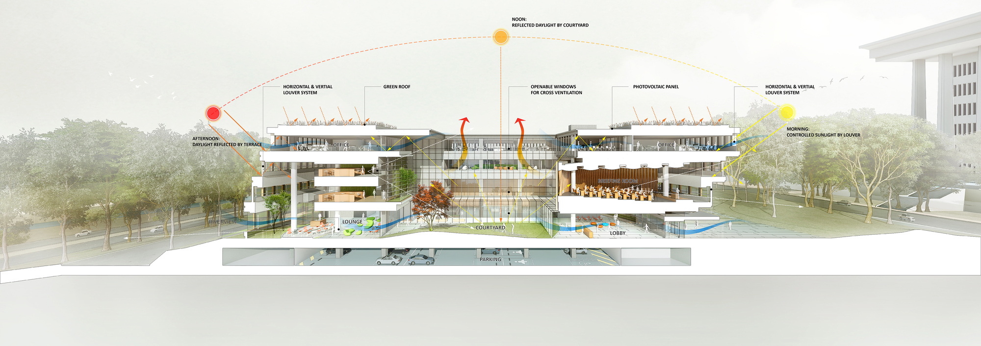 Gallery of Winning Design for Seoul's National Assembly Smart Work ...