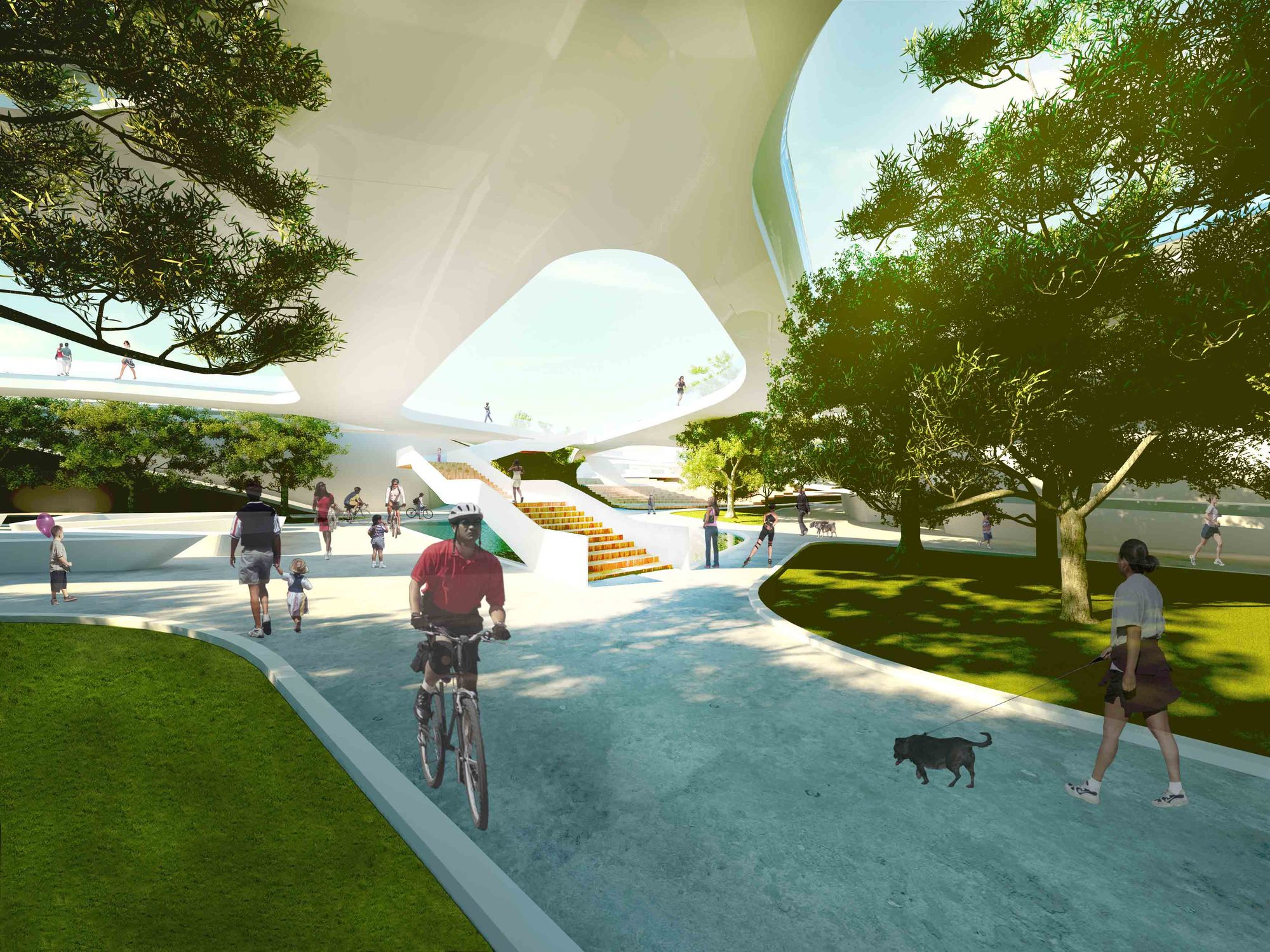 Gallery of Green Walking Mall Competition Entry / Unika - 10