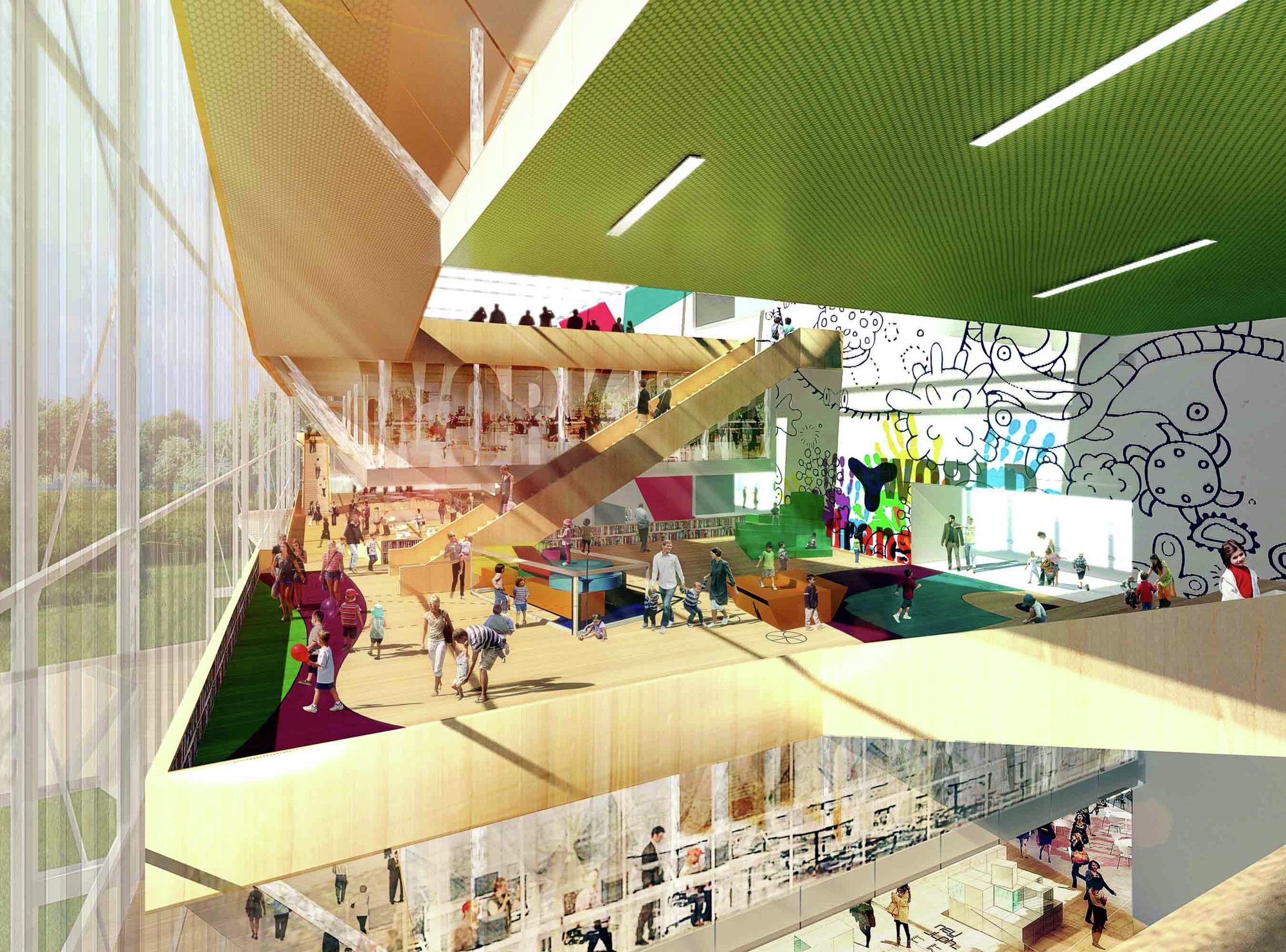 Gallery of Helsinki Central Library Competition Entry / STL Architects - 21