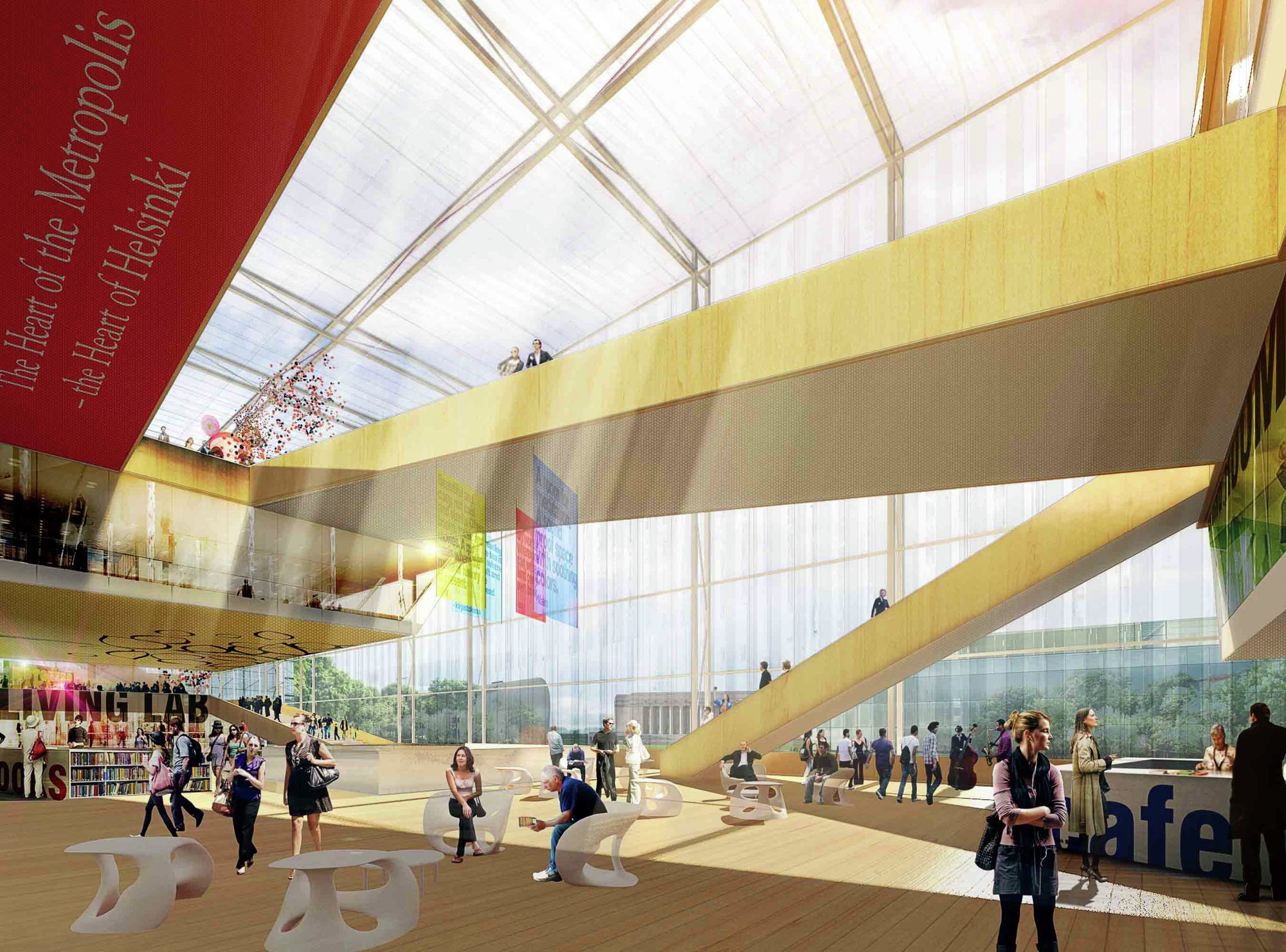 Gallery of Helsinki Central Library Competition Entry / STL Architects - 17