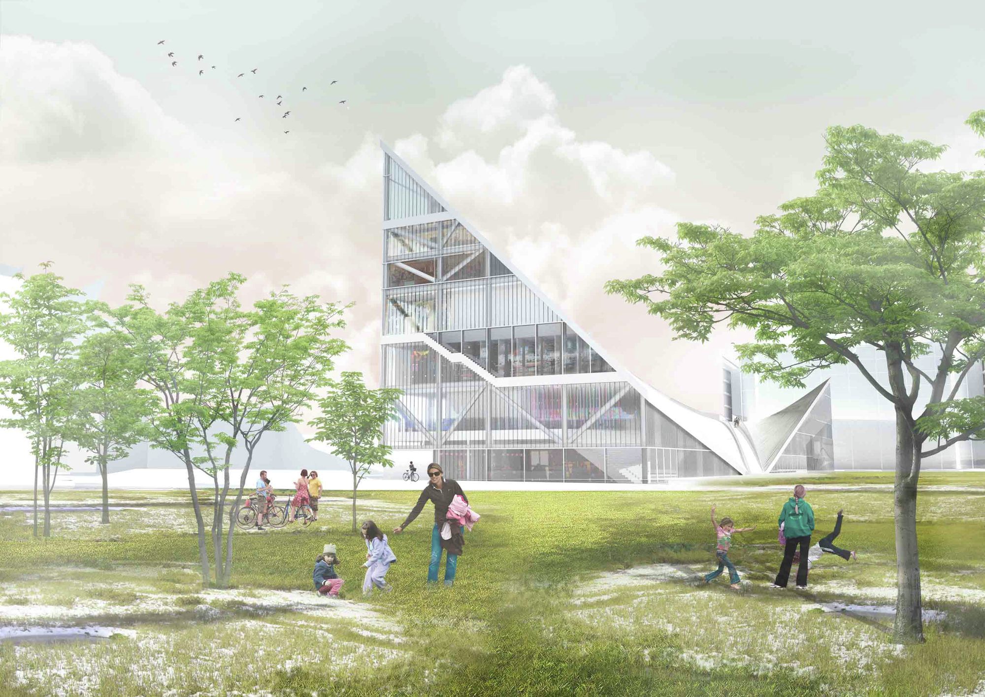 Gallery of Helsinki Central Library Competition Entry / OODA - 11