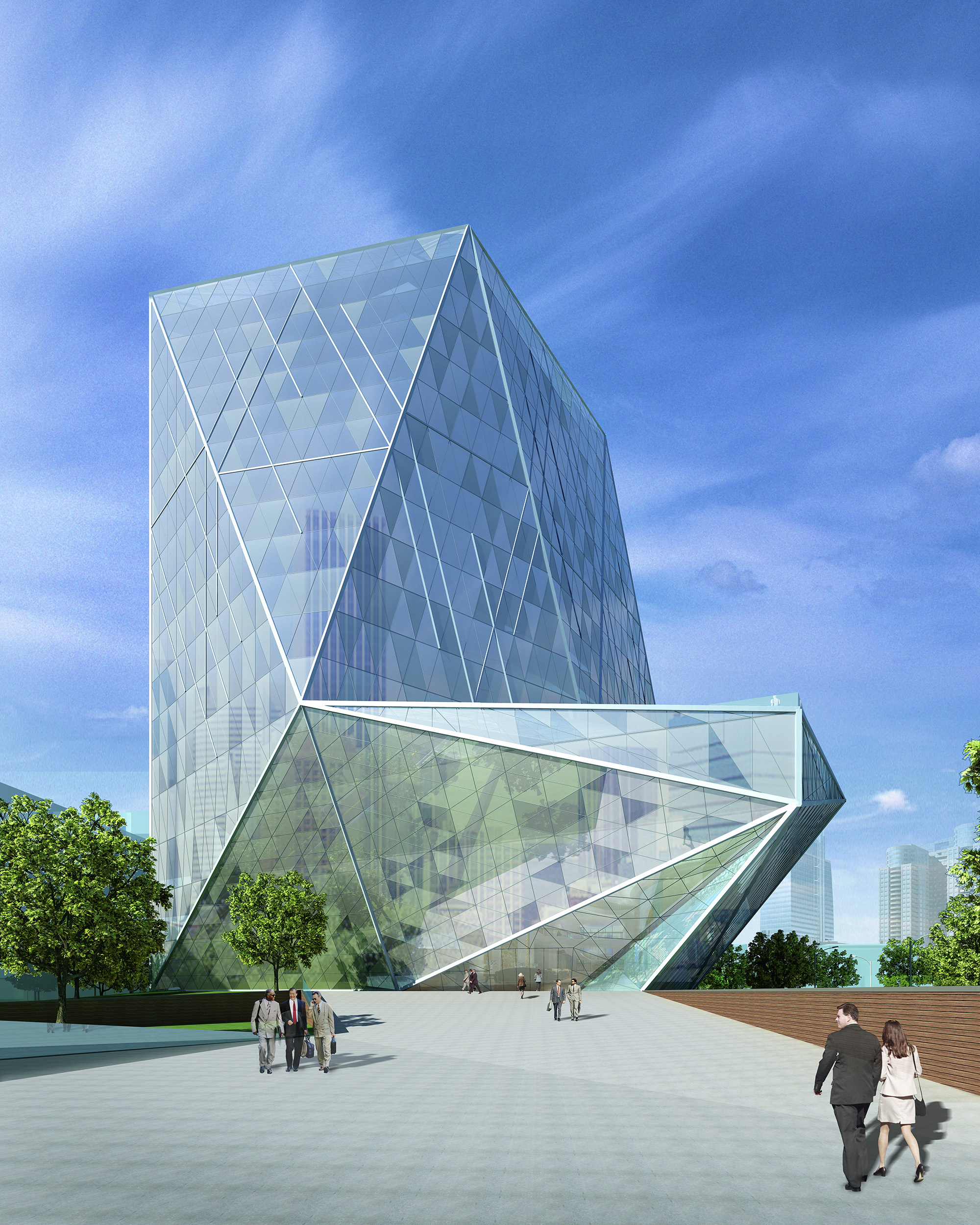 Gallery of Zhengdong New District Office Building Proposal / AUA - 2