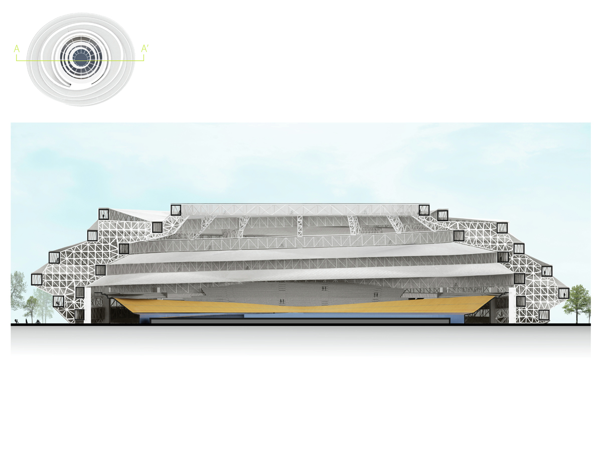 Gallery of Velodrome Proposal / BNKR Arquitectura - 18