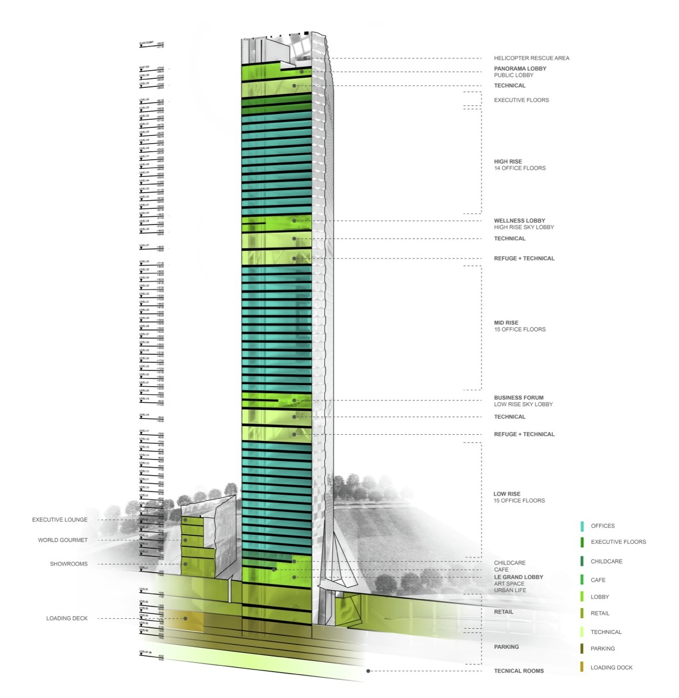 Gallery of The Blade / Dominique Perrault Architecture - 15