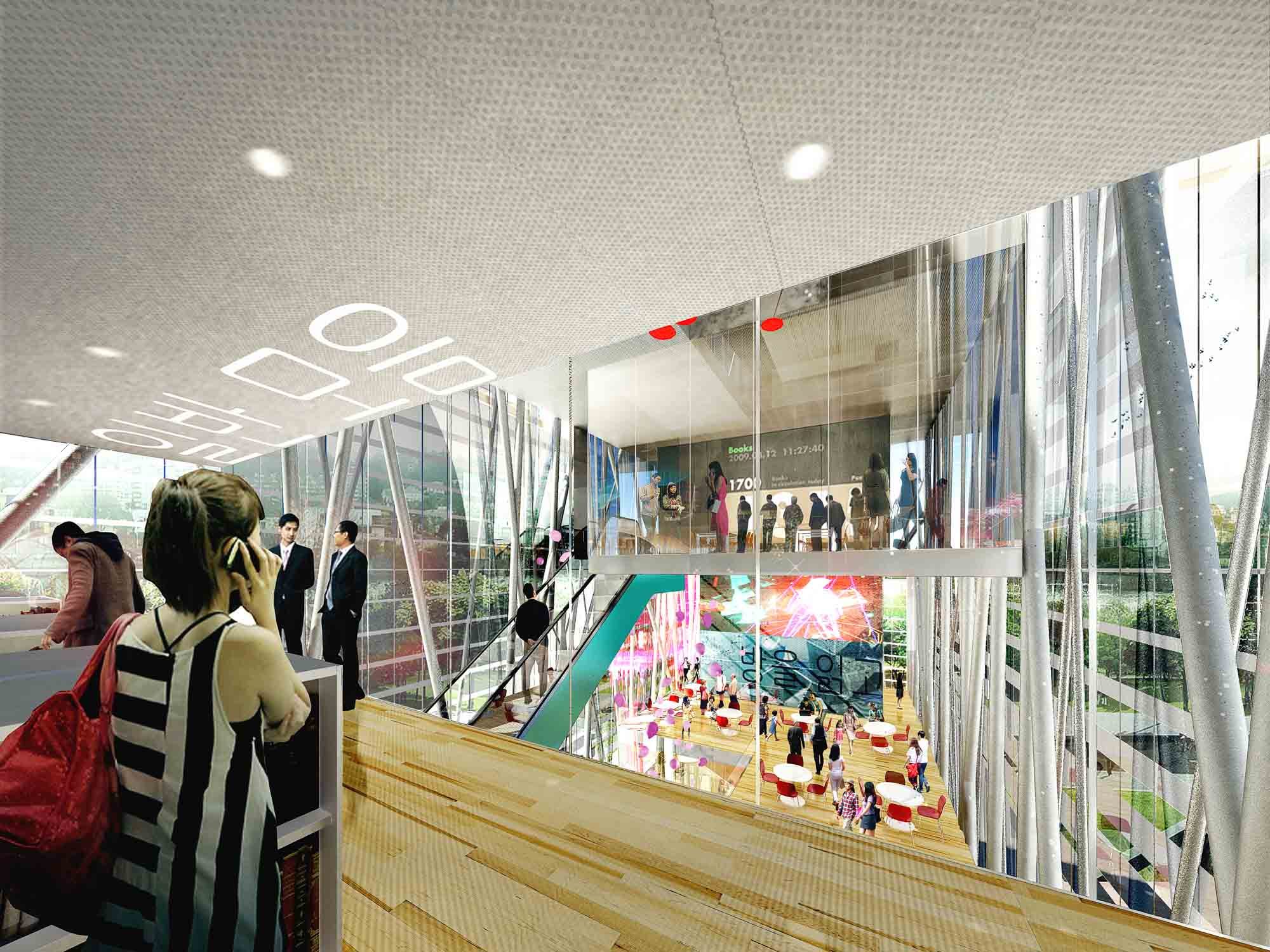 Gallery of Daegu Gosan Public Library Competition Entry / STL ...