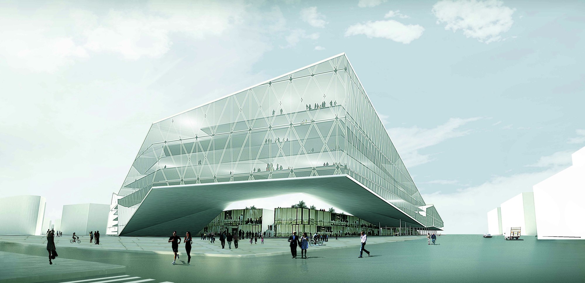 Gallery of Office Building with Shopping Mall / MJZ - 4
