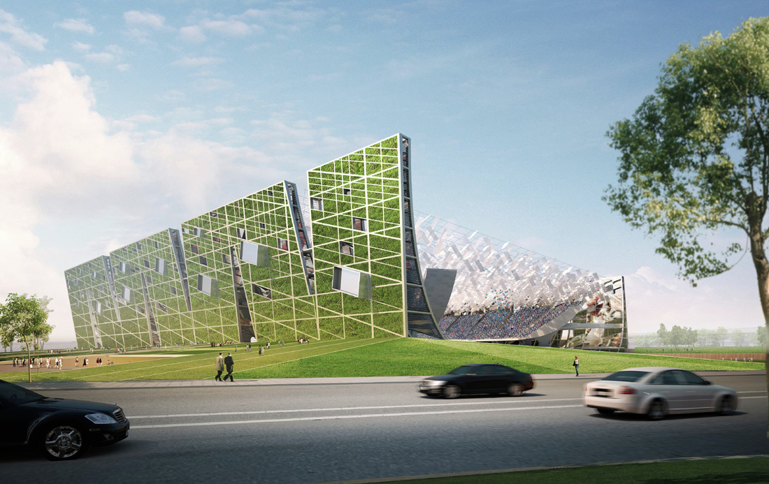 Gallery of Dalian Shide stadium / NBBJ - 4