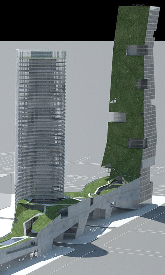 Gallery of Four Towers in One Competition / Steven Holl Architects - 1