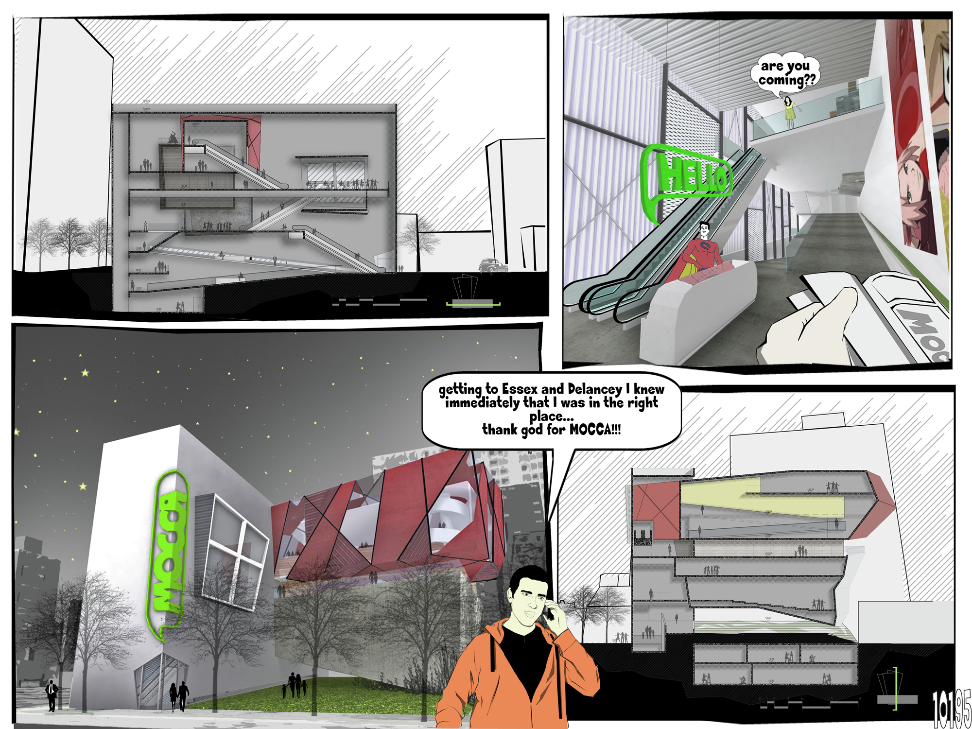 Museum of Comic and Cartoon Art Competition Entry / Or Regev and Shirly ...