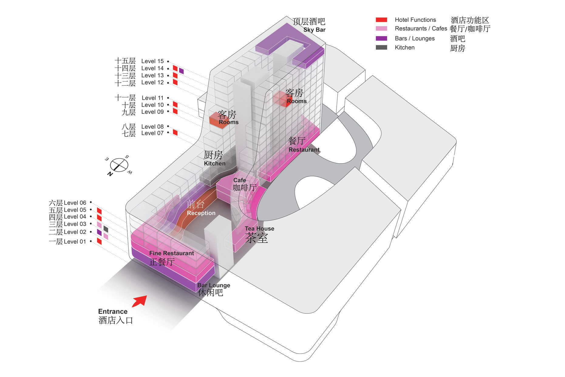 Gallery of South West Hotel Competition proposal / Henn Architects - 4