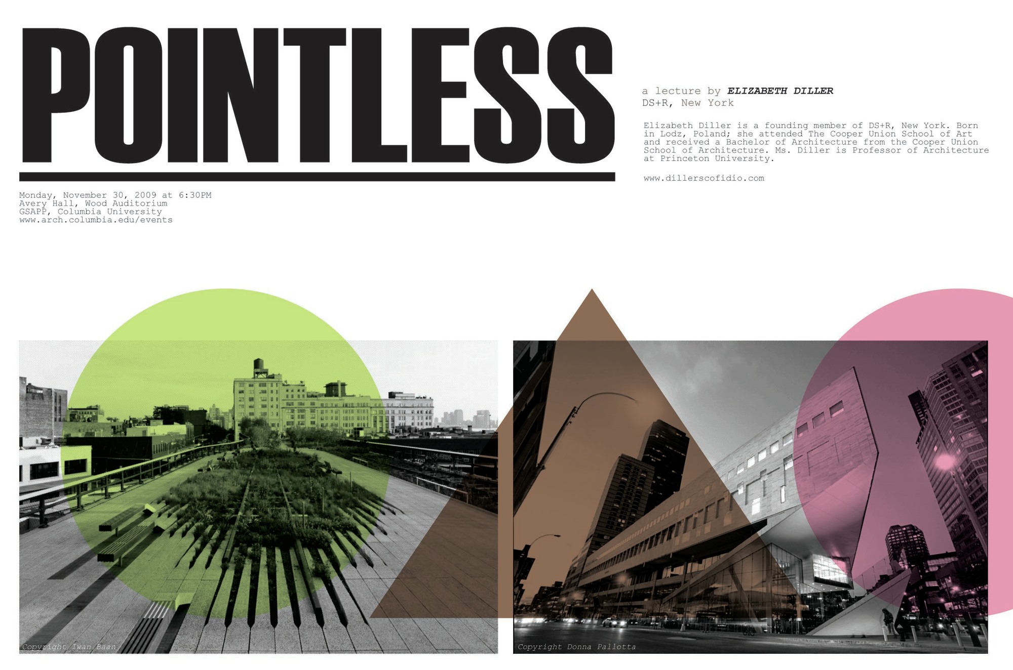 Gallery of Elizabeth Diller and Jürgen Mayer H., next week at Columbia - 1