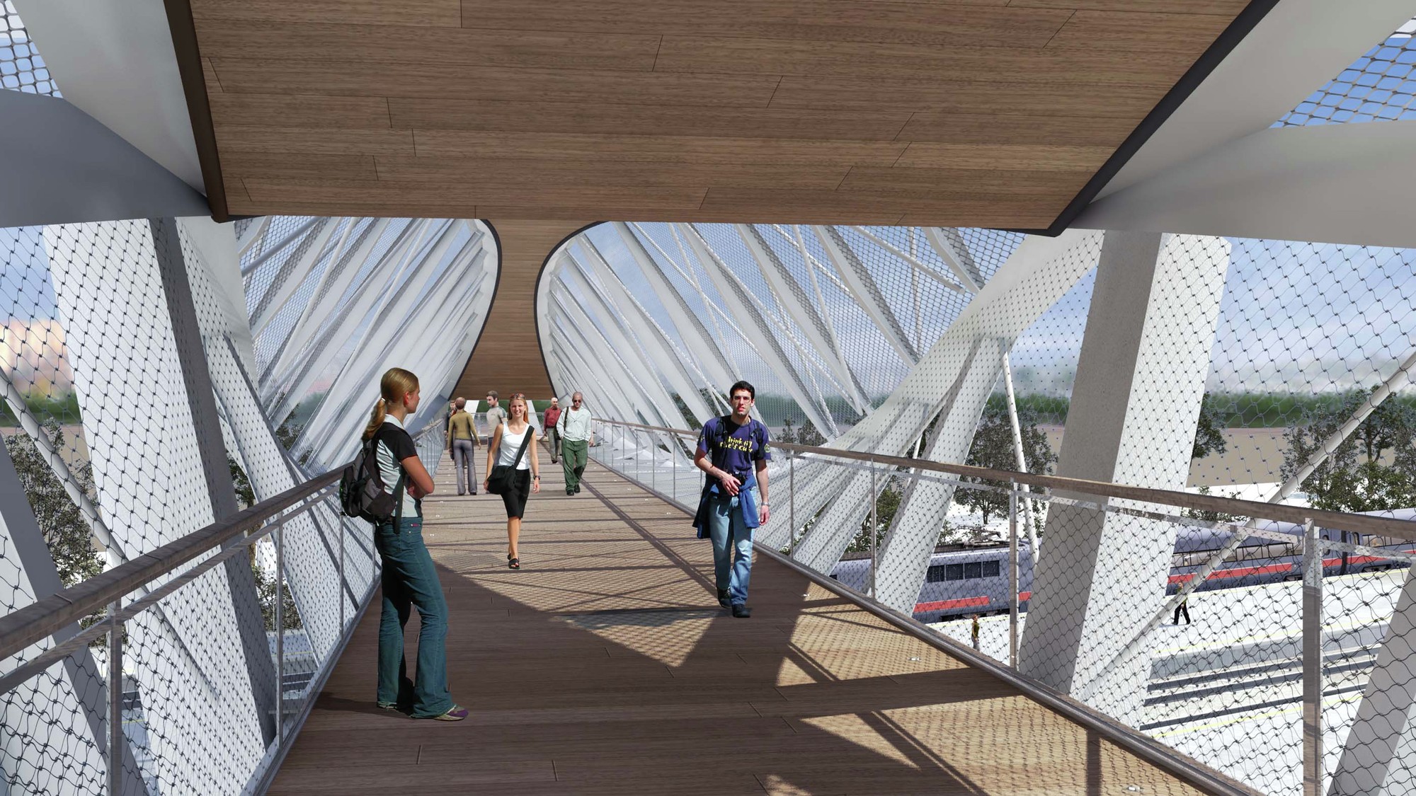 Gallery of Pedestrian Footbridge / Bar Orian Architects - 7