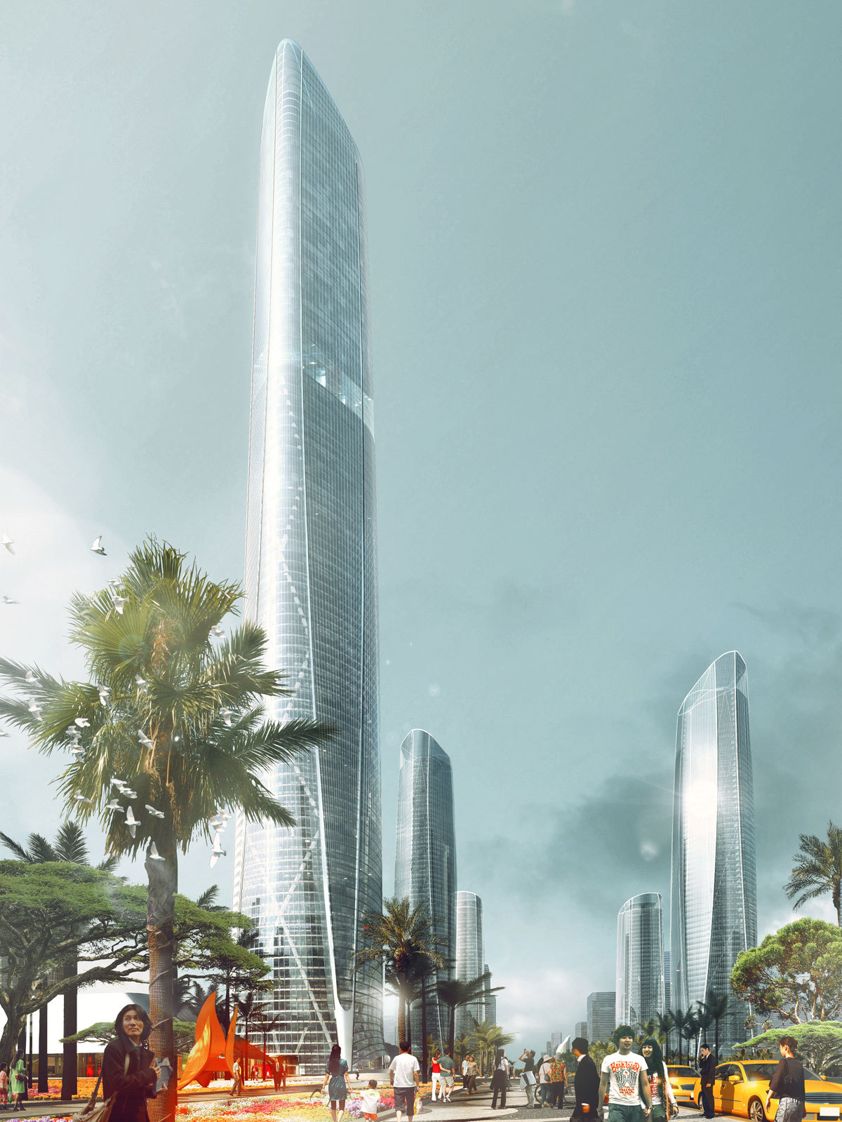 Gallery of Haikou Tower Competition Winner / HENN - 14