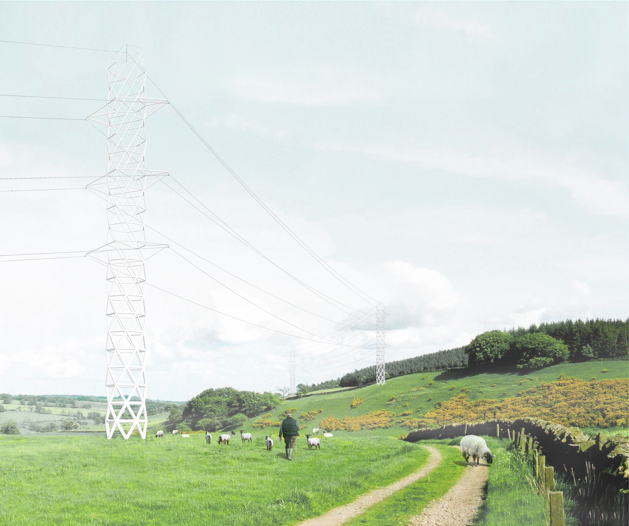 Gallery of Pylon Competition Design Proposal / New Town Studio - 2