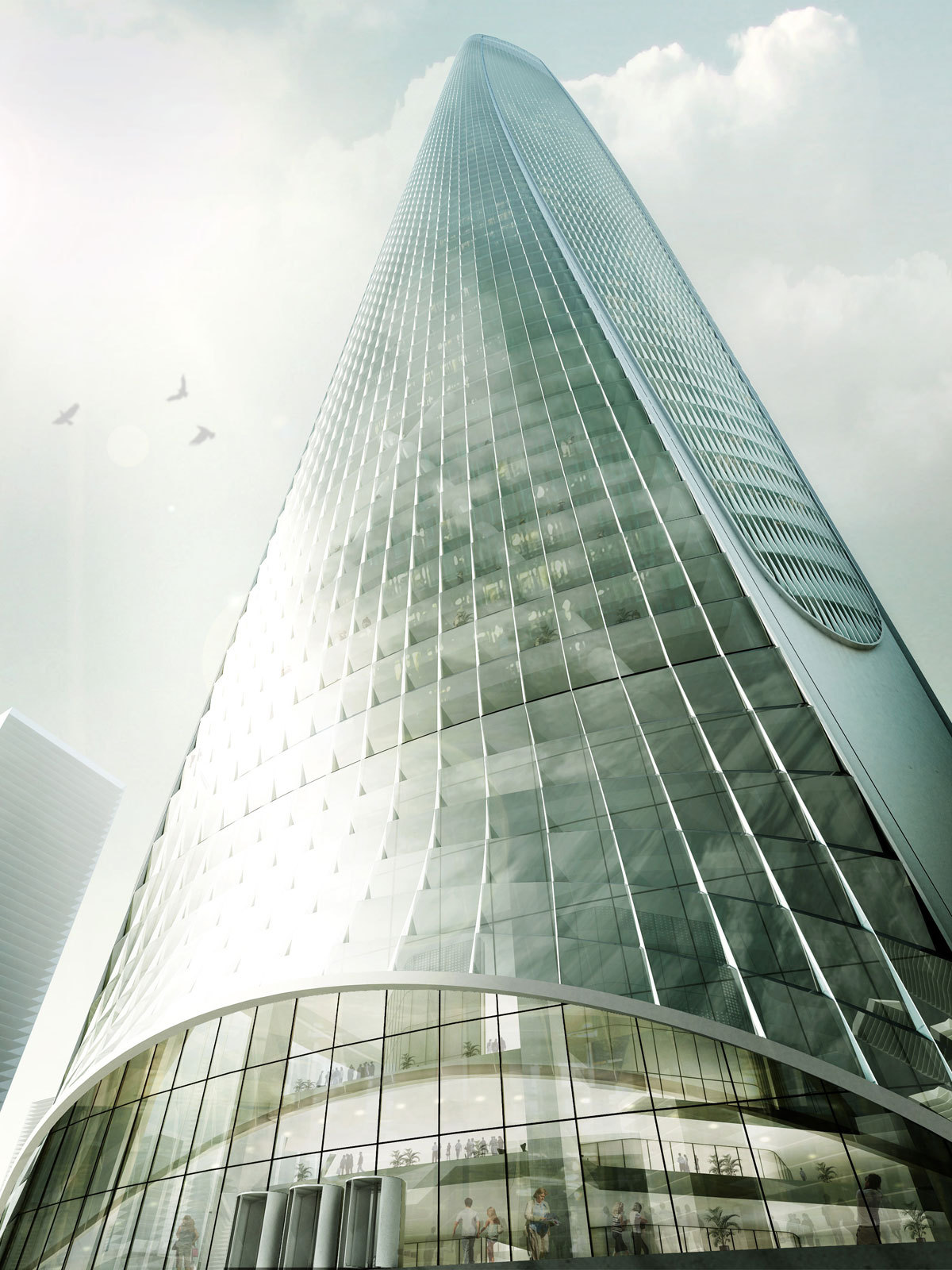 Haikou Tower Competition Winner / HENN | ArchDaily