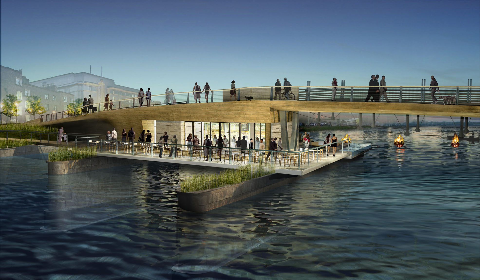 Providence River Pedestrian and Cyclist Bridge Competition Winner ...