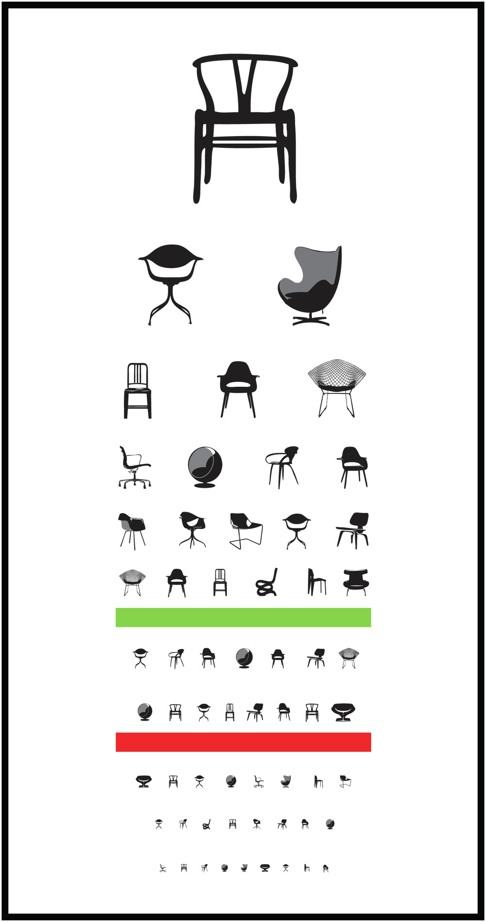 Snellen Eye Chart Reinvented For Designers ArchDaily Snellen Eye Chart Reinvented For Designers ArchDaily