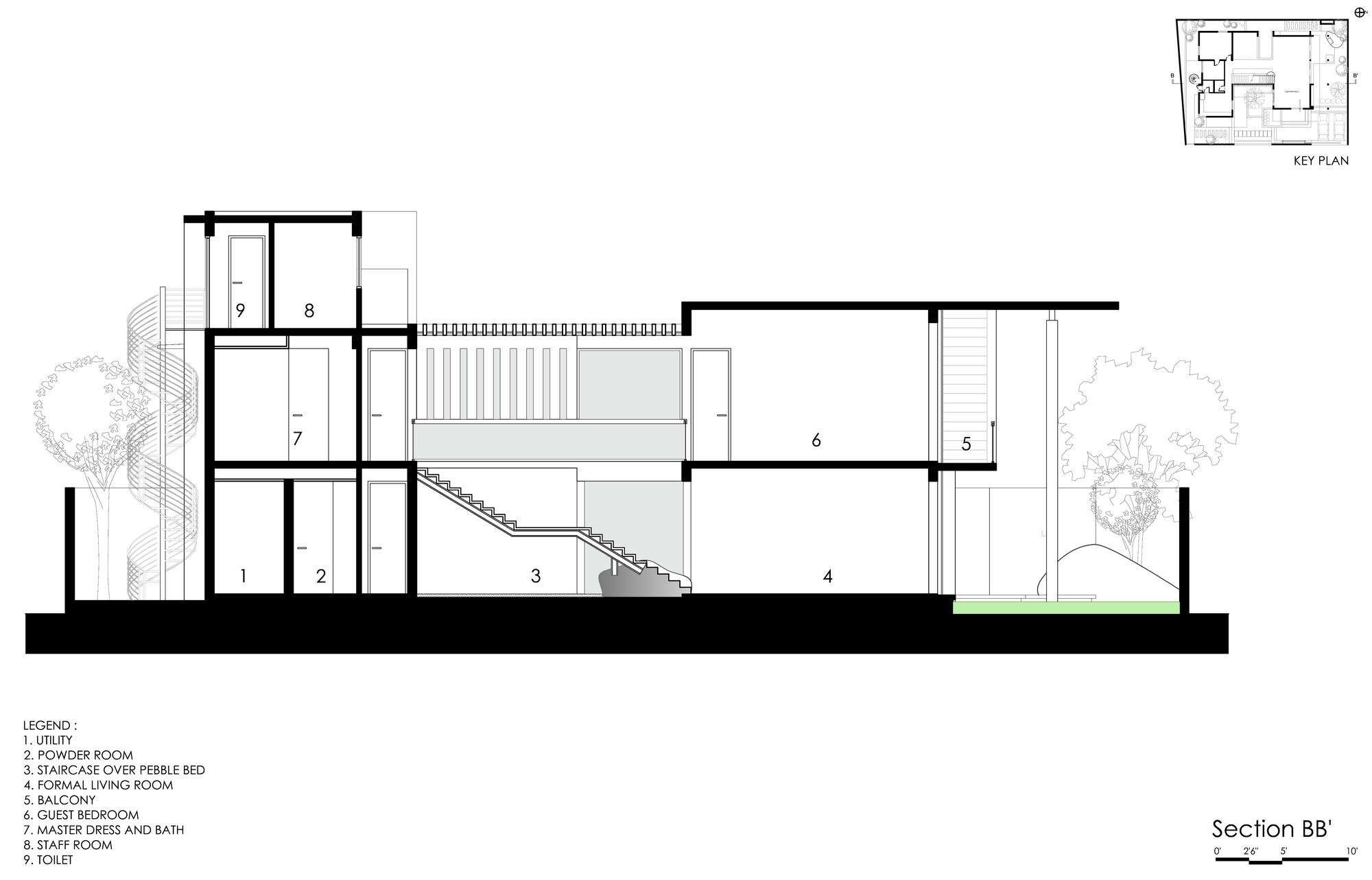 Gallery of Courtyard House / Abin Design Studio - 25
