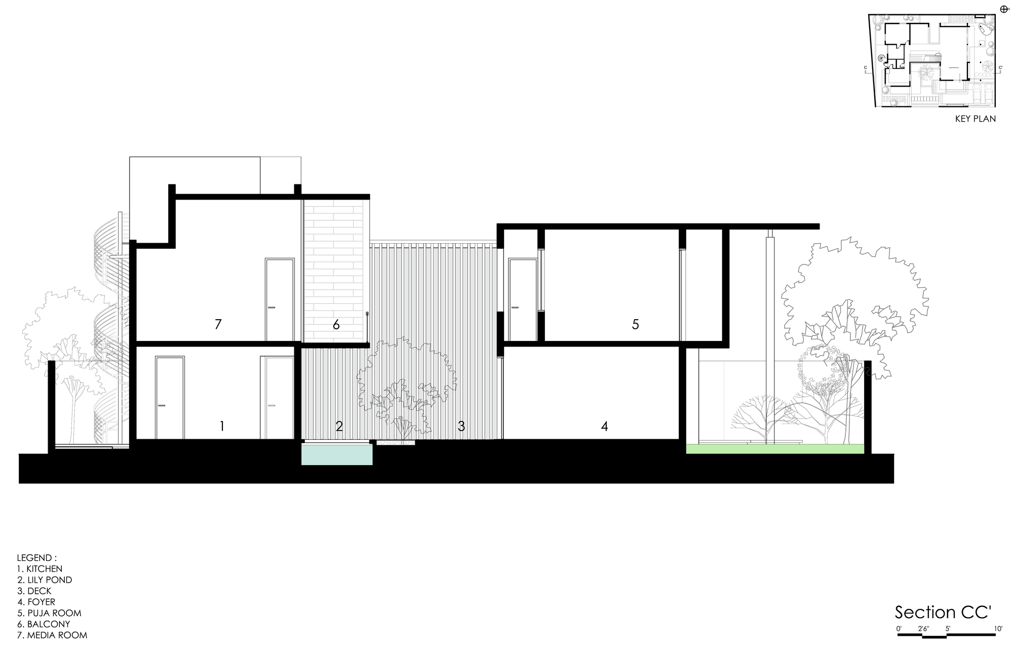 Gallery of Courtyard House / Abin Design Studio - 27