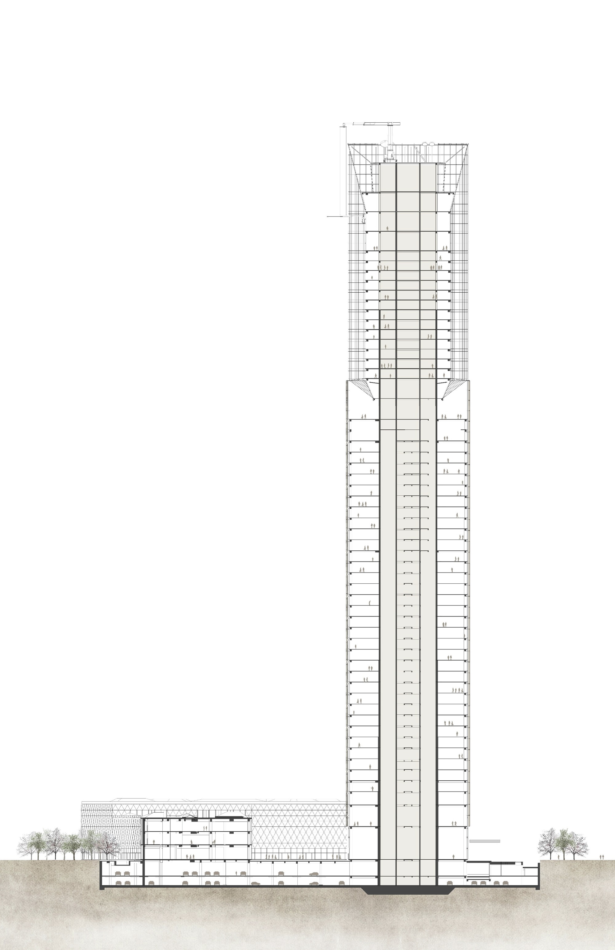 Gallery of Jiangxi Nanchang Greenland Zifeng Tower / SOM - 9