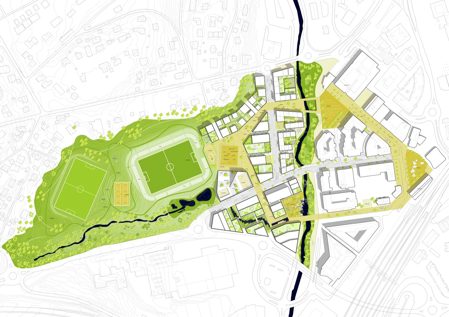 Danish/Norwegian team wins competition for Asker Sentrum | ArchDaily