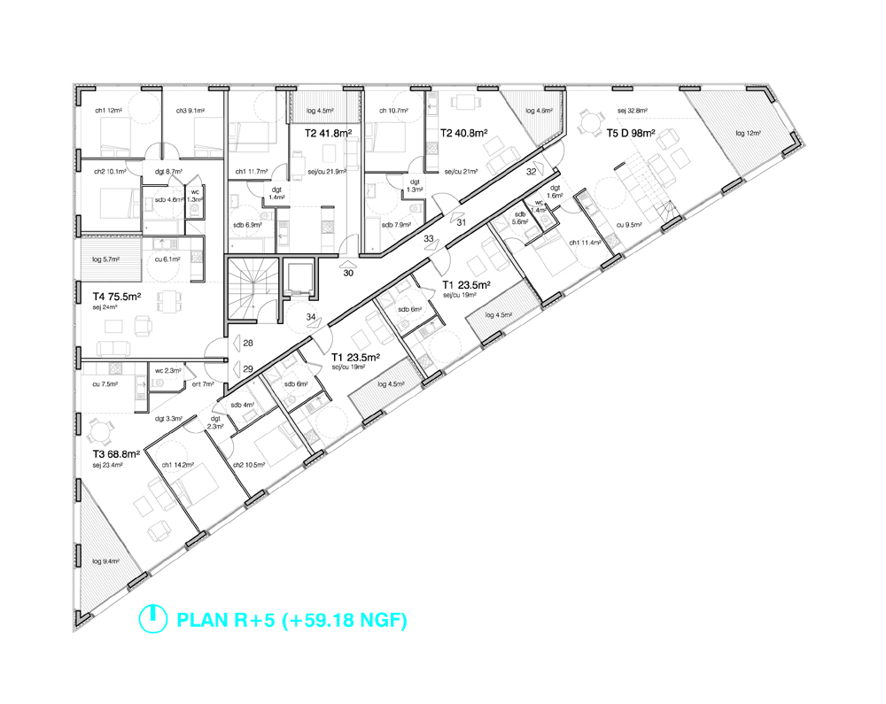 Gallery of 40 Housing Units / LAN Architecture - 11