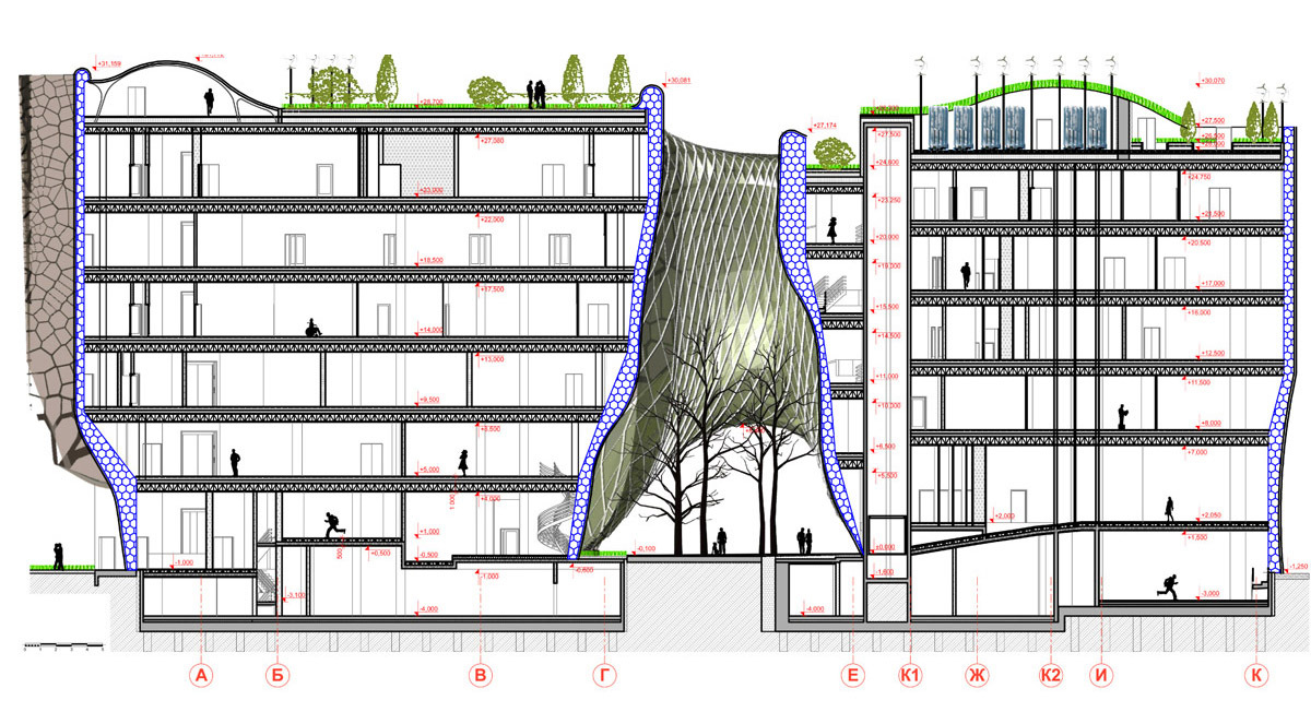 Library in Kharkiv / Roman Pomazan and Eugene Vashchenko | ArchDaily