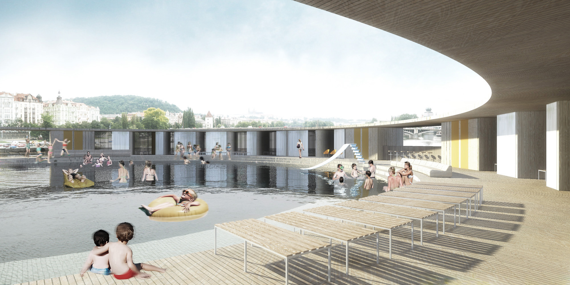 Floating Baths / Ondrej Lipensky and Andrea Kubna | ArchDaily