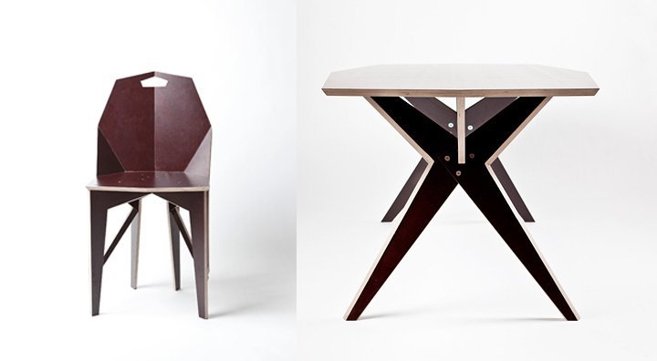 Serie NO WASTE: Silla 057 y Mesa 208 / Rainer & Tobias Kyburz ...