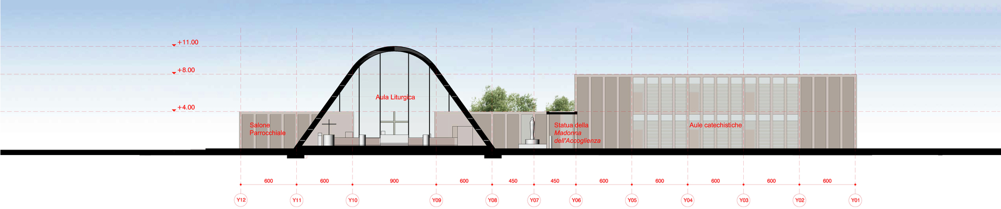 Gallery of Andrea Maffei Architects' Entry to Cinisi Church Competition ...