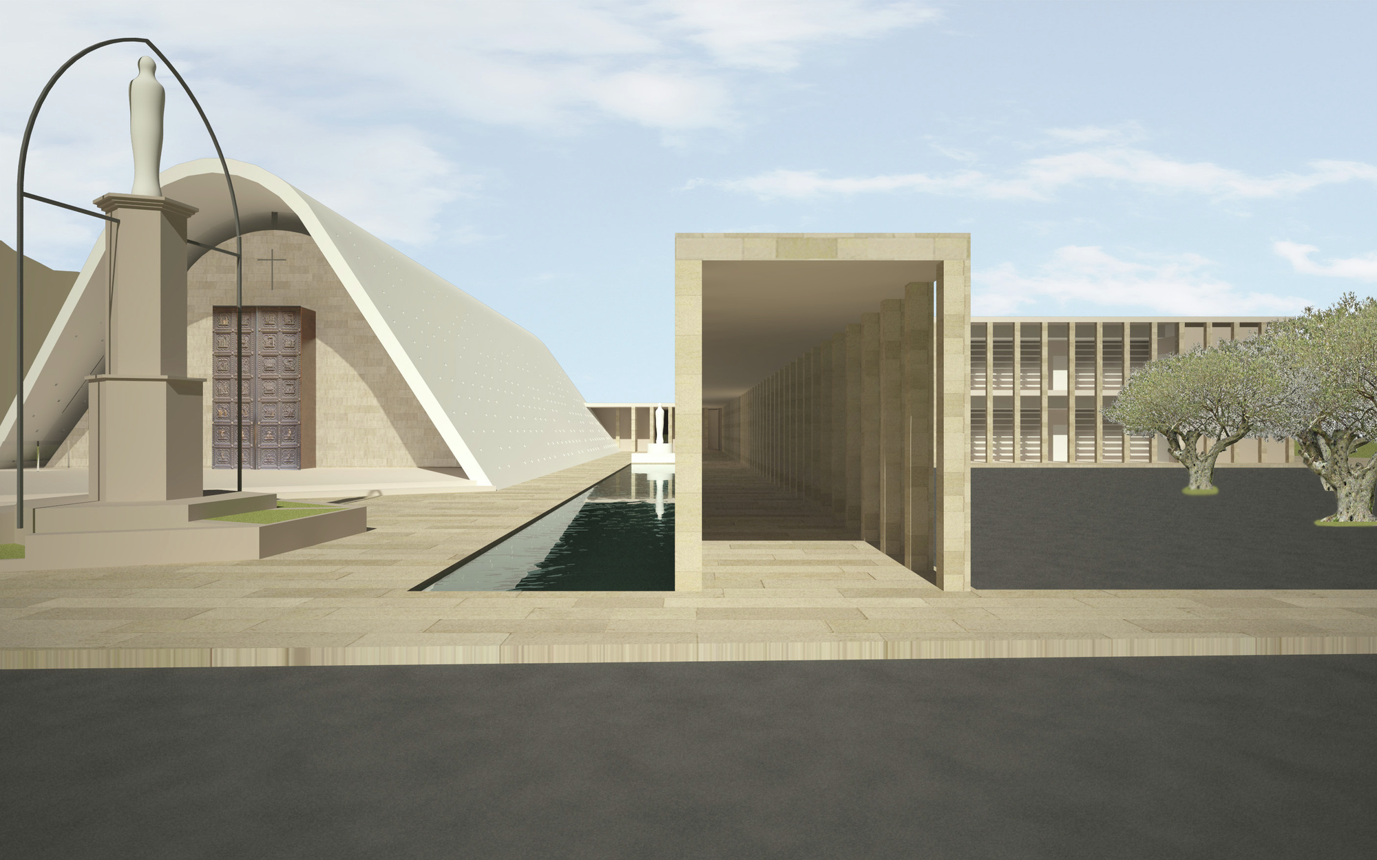Gallery of Andrea Maffei Architects' Entry to Cinisi Church Competition ...